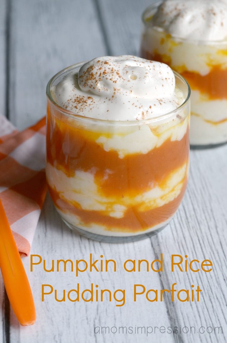 Easy Rice Pudding Parfait with Pumpkin - A Mom's Impression | Recipes ...