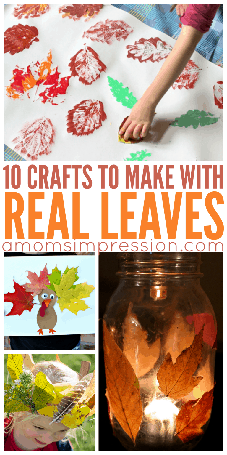 10 Crafts to Make with Leaves - A Mom's Impression | Recipes, Crafts ...