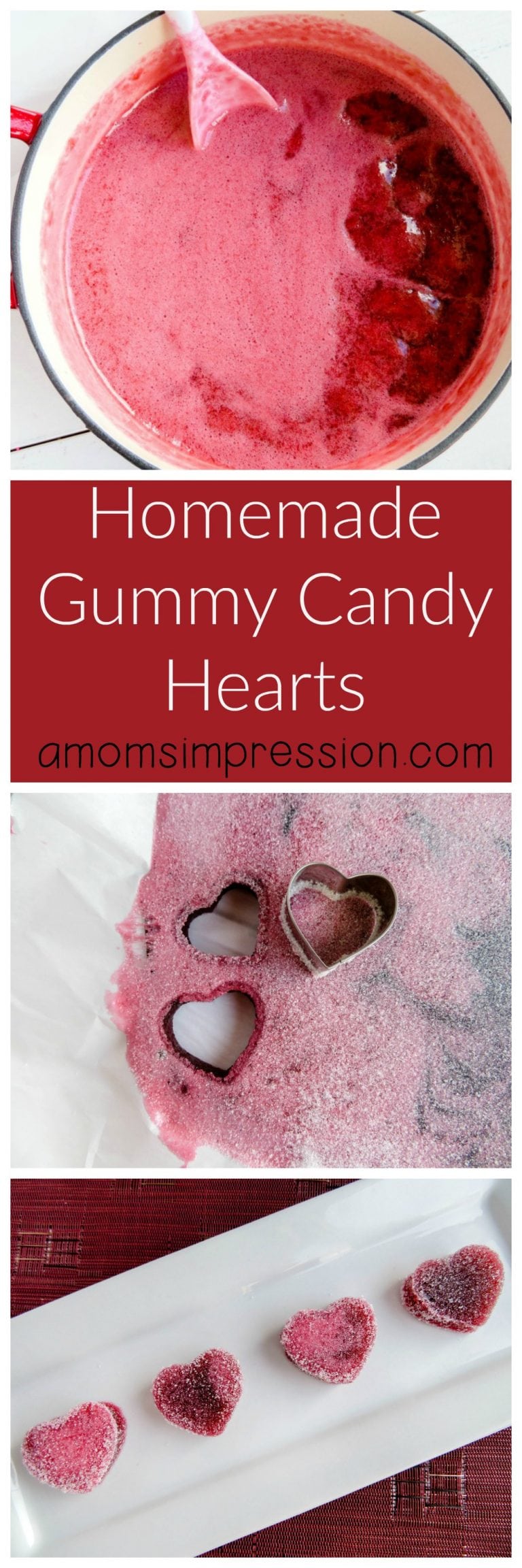 Homemade Gummy Candy - Heart Shaped Valentine's Day Treats