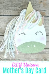 DIY Printable Unicorn Cards for Mother's Day or Birthday Invitations