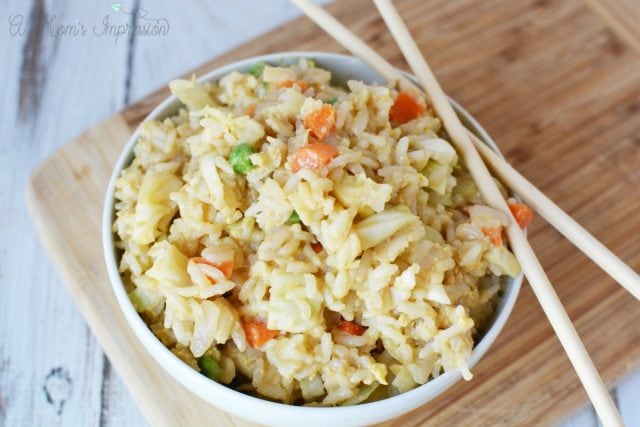 Easy Instant Pot Fried Rice Recipe - A Mom's Impression