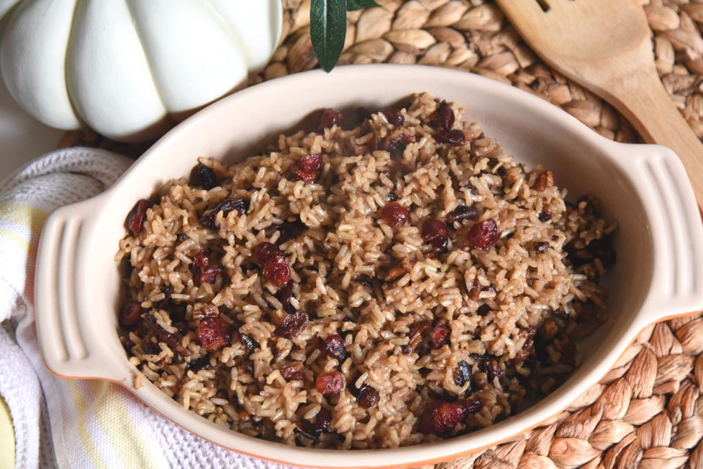 Sweet Tea Rice With Cranberries and Pecans - A Mom's Impression ...