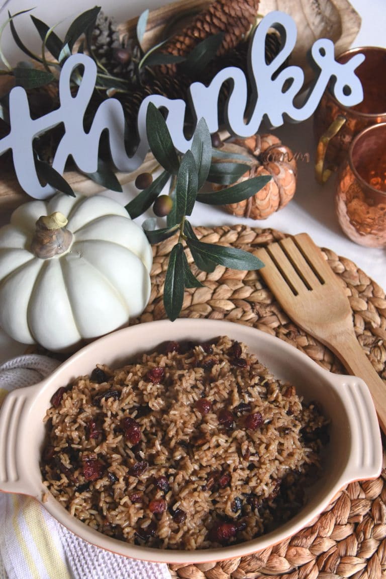 Sweet Tea Rice With Cranberries and Pecans - A Mom's Impression ...