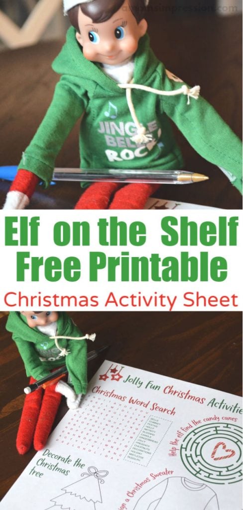 Elf on the Shelf - Free Printable Christmas Activities